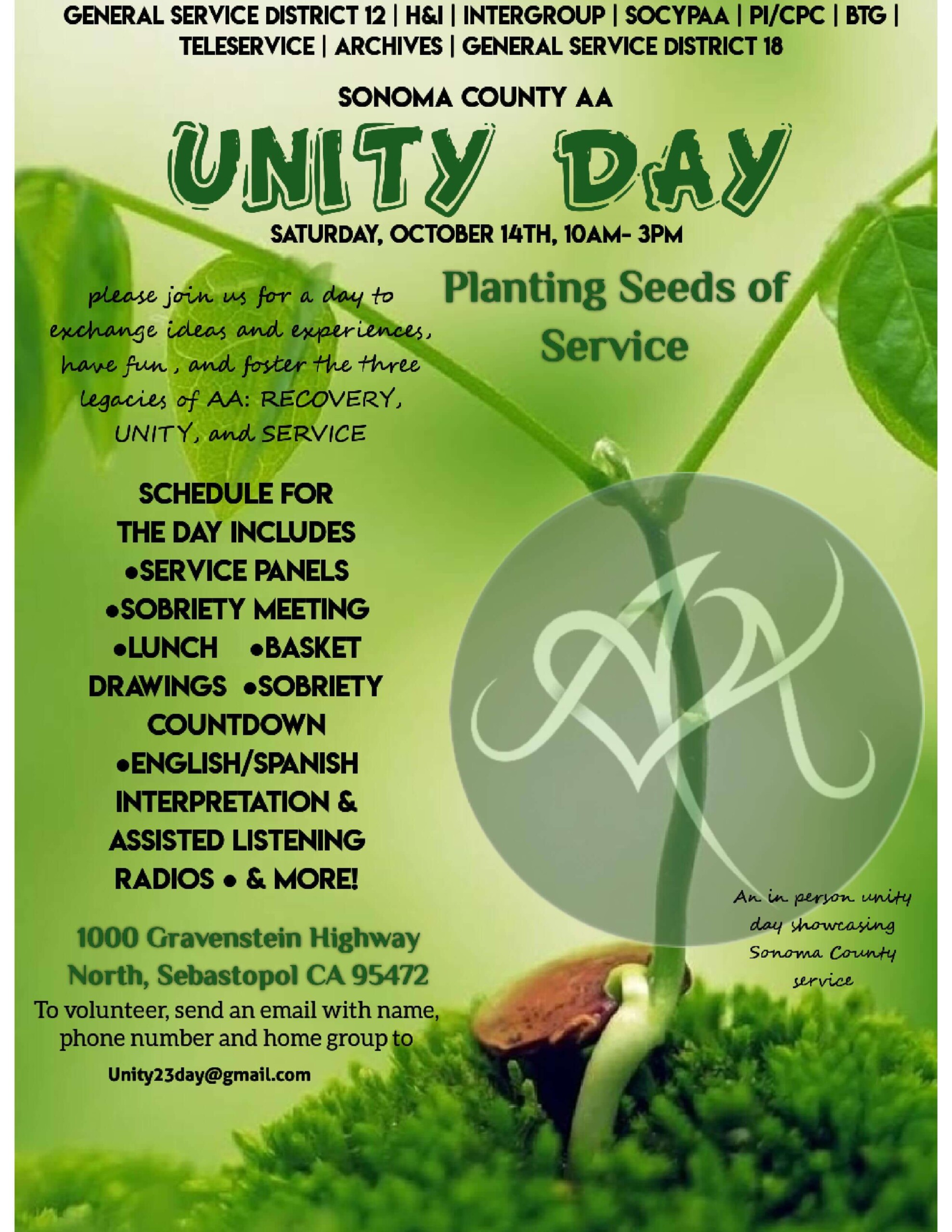 Unity Day – A.A. Sonoma County Intergroup Fellowship